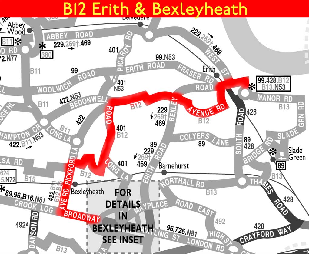 London Bus Route B12 London Bus Route B12