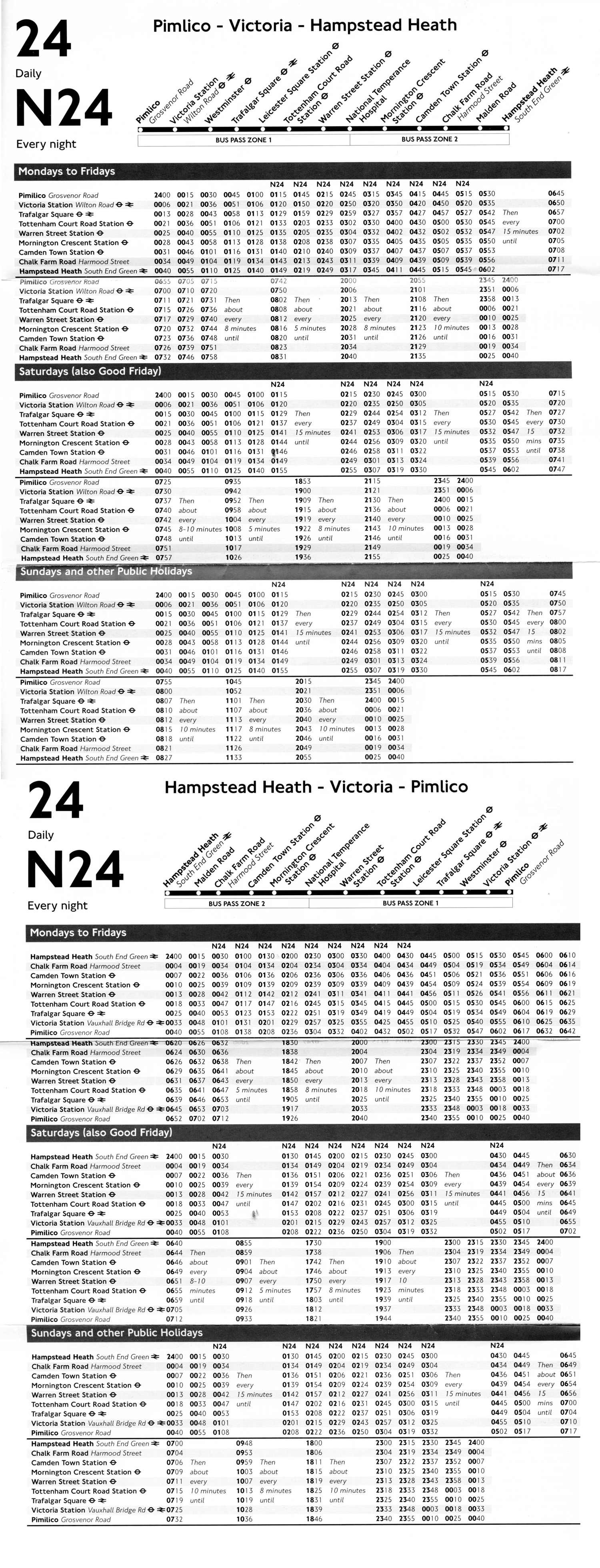 London Bus Route N24