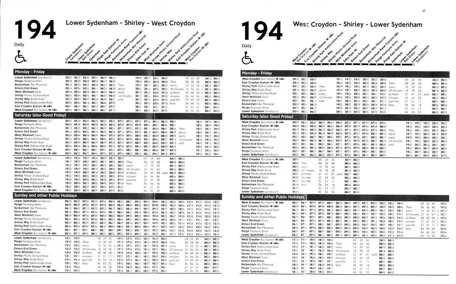 London Bus Route 194