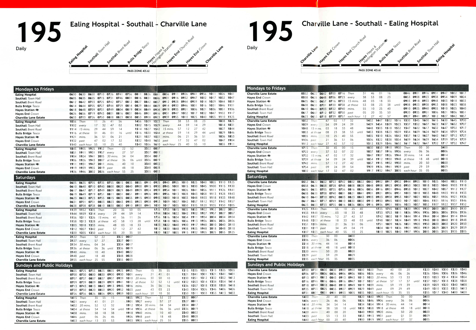 London Bus Route 195