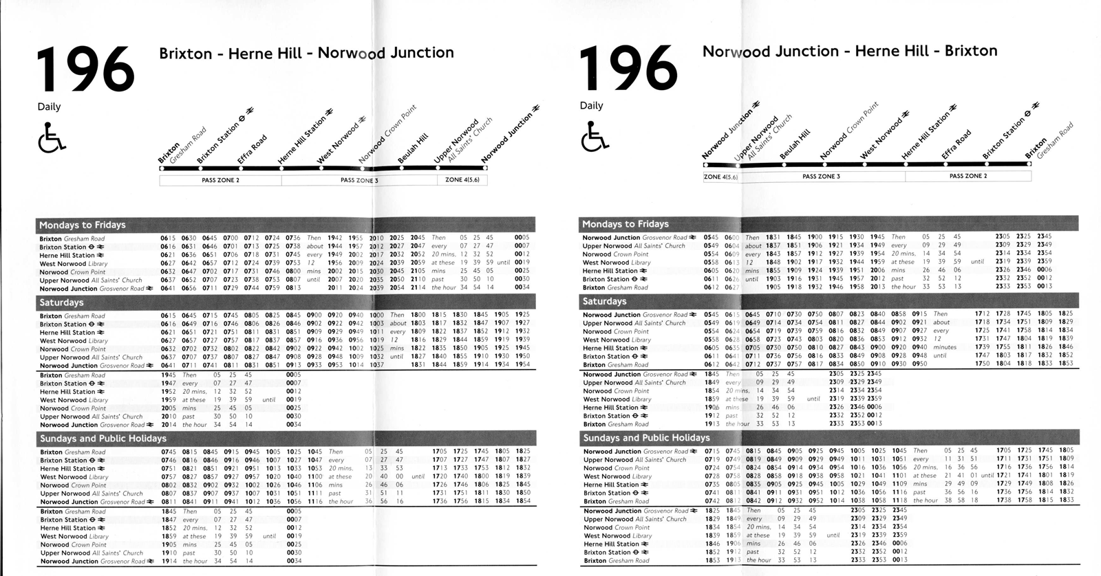 London Bus Route 196