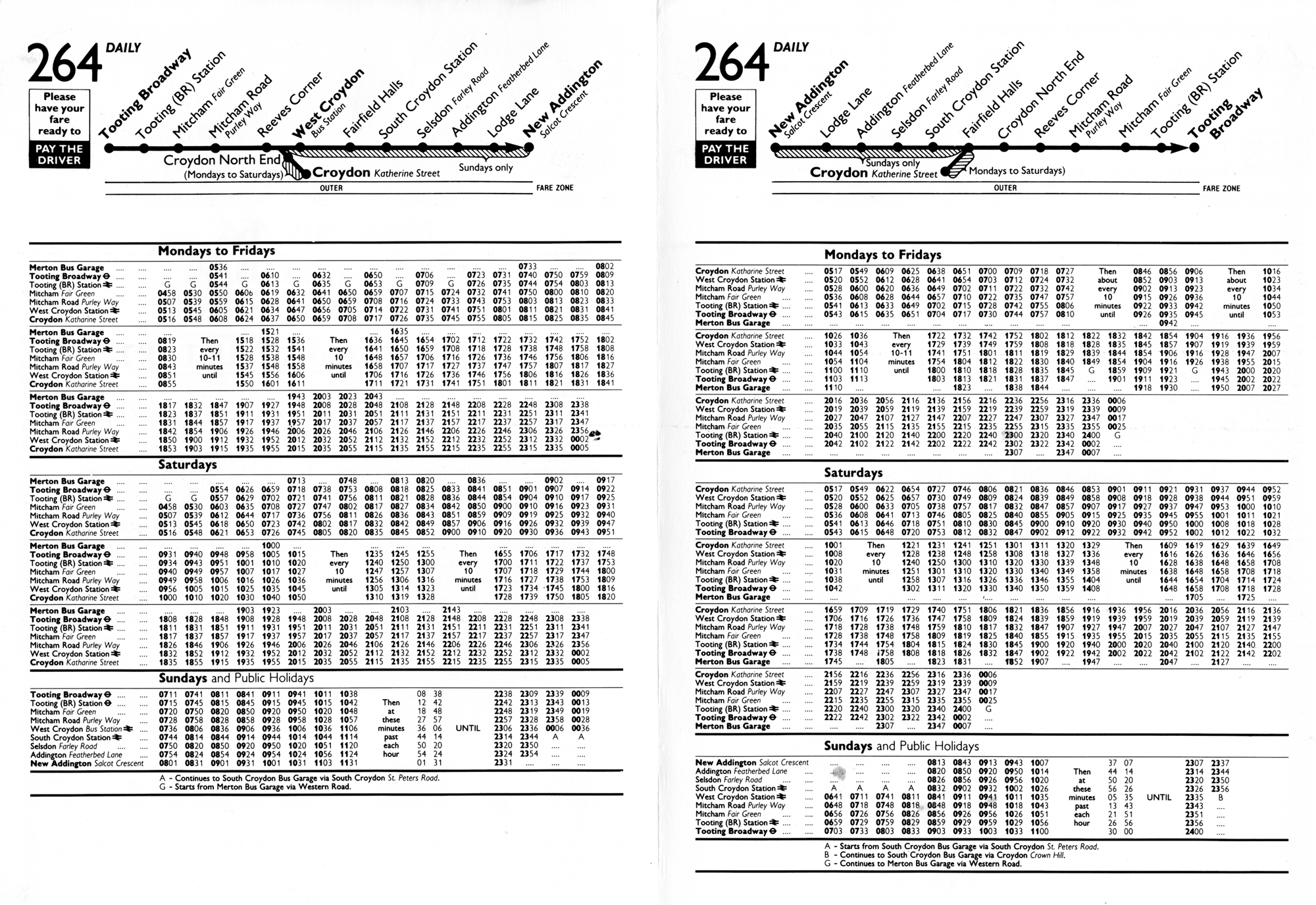 London Bus Route 264
