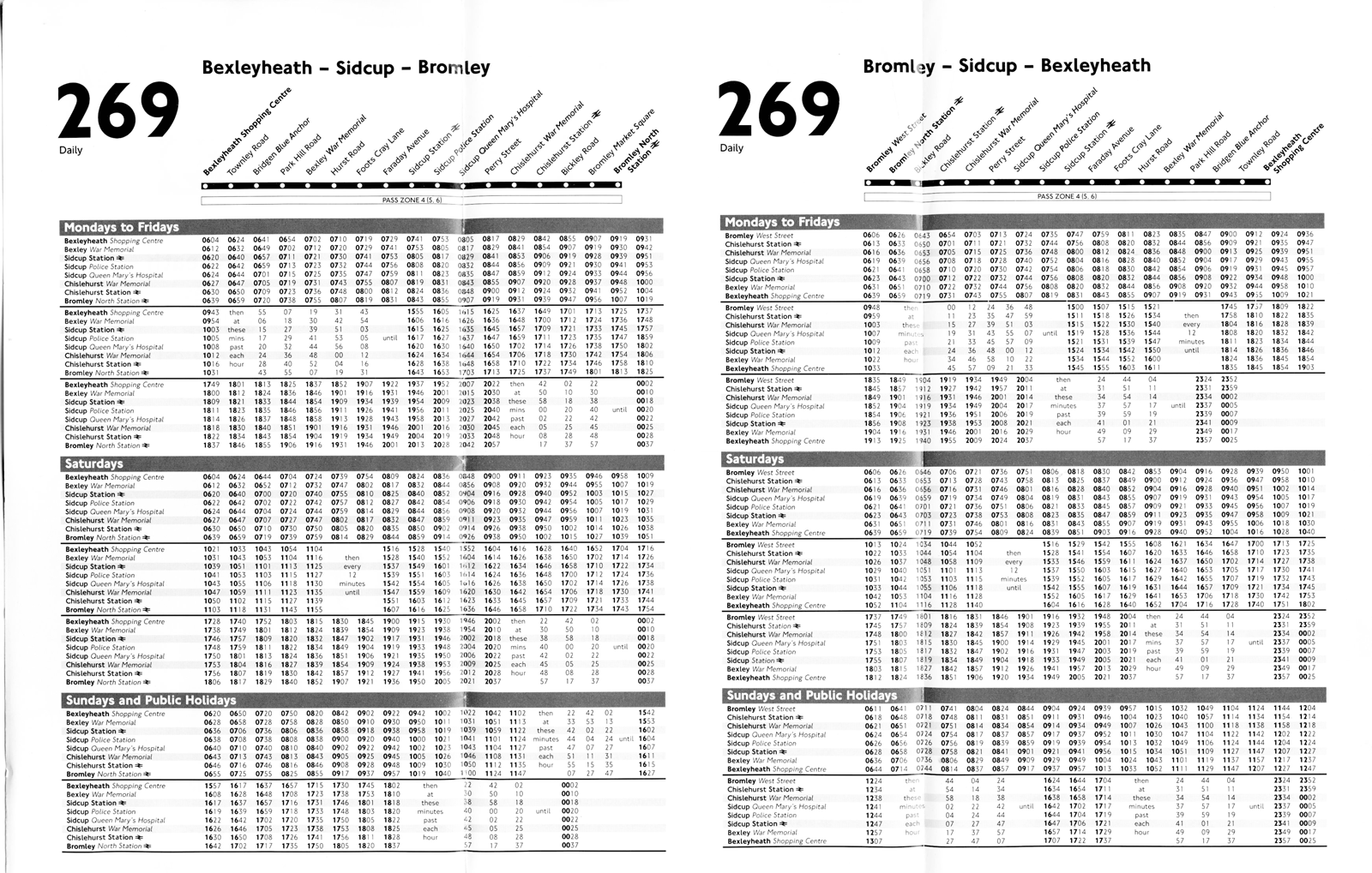 London Bus Route 269