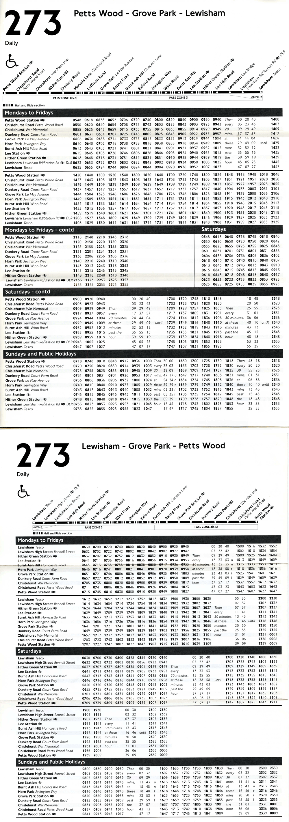 London Bus Route 273