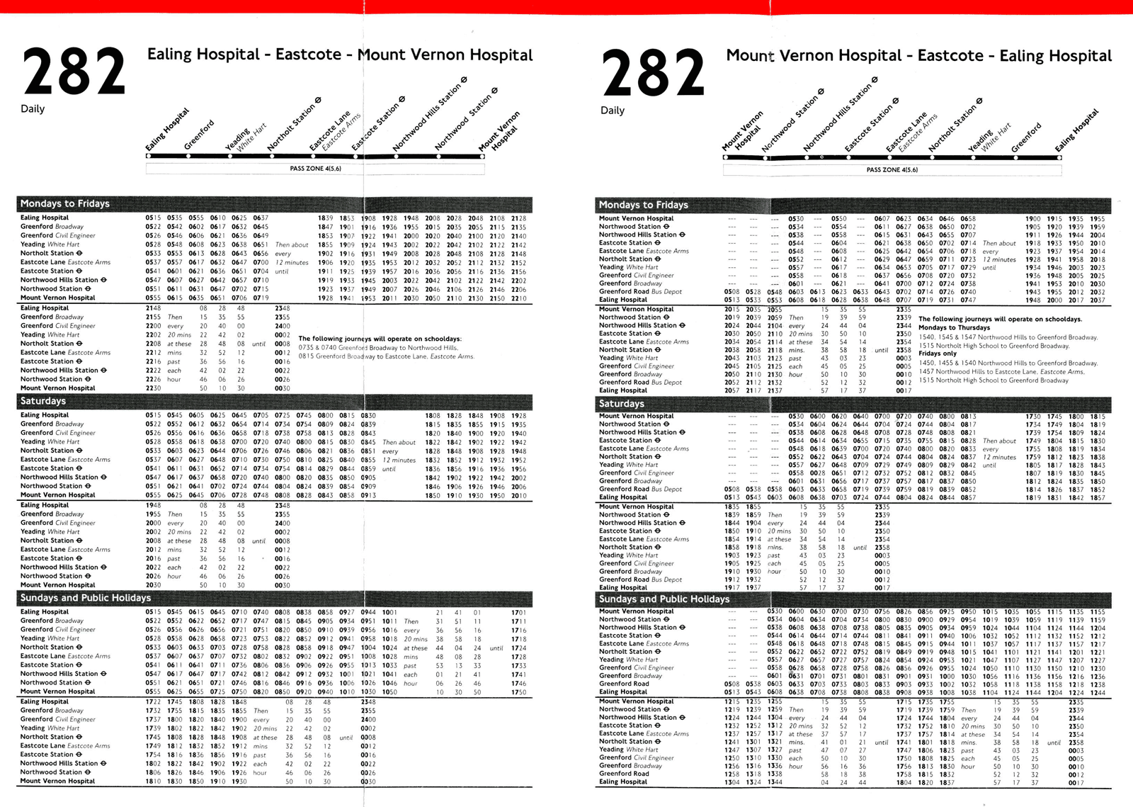 London Bus Route 282
