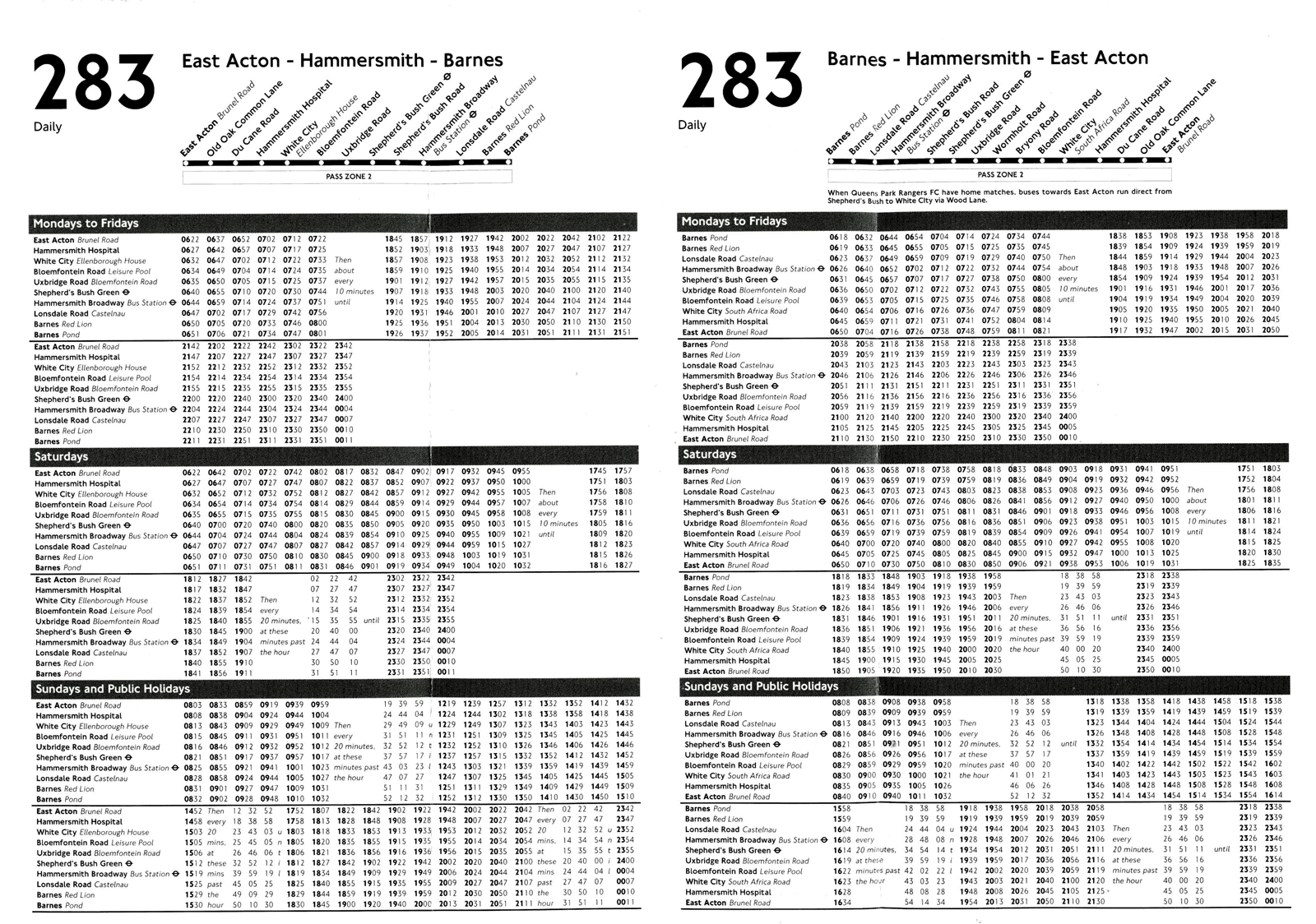 London Bus Route 283