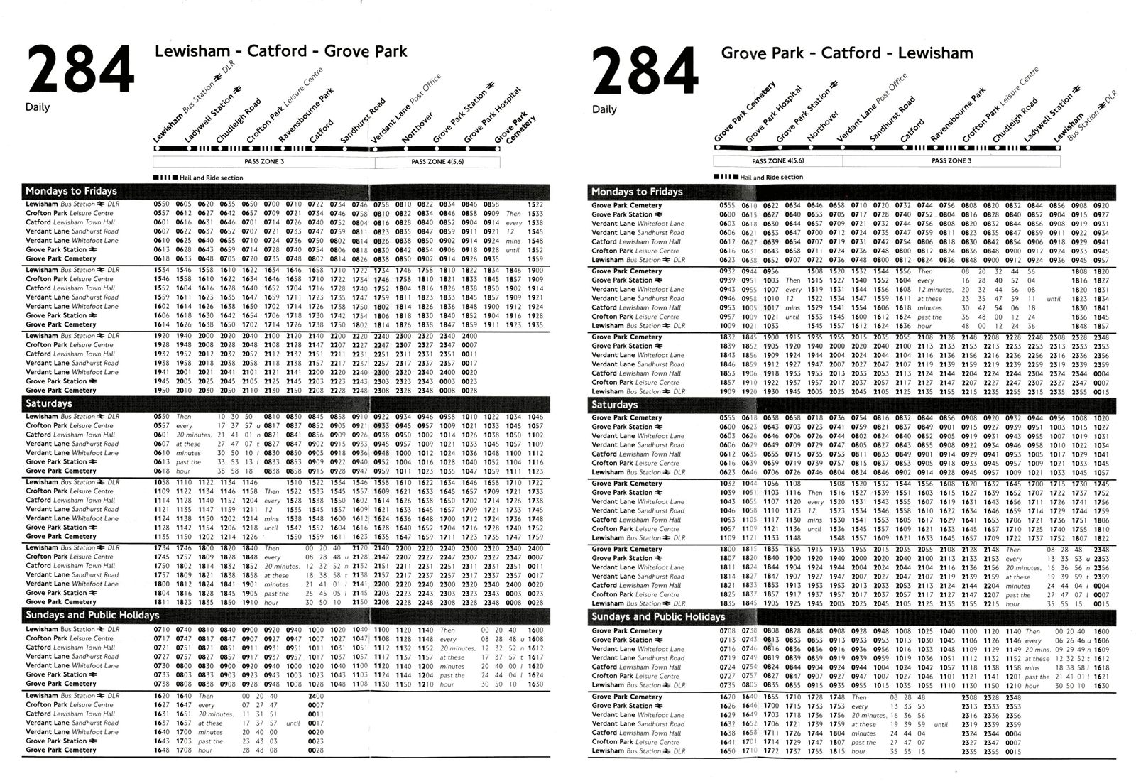 London Bus Route 284