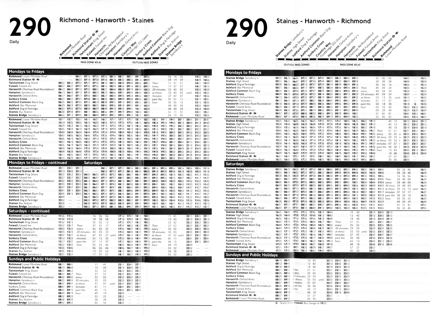 London Bus Route 290