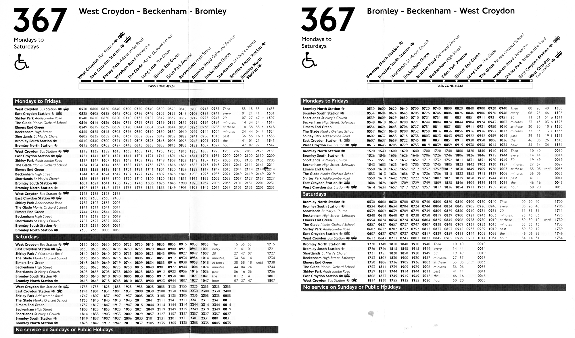 London Bus Route 367