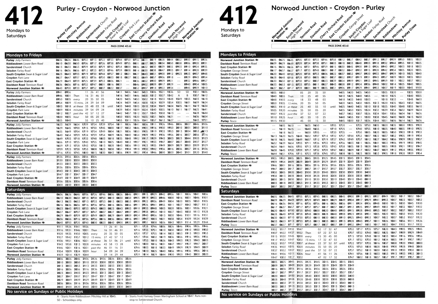 London Bus Route 412
