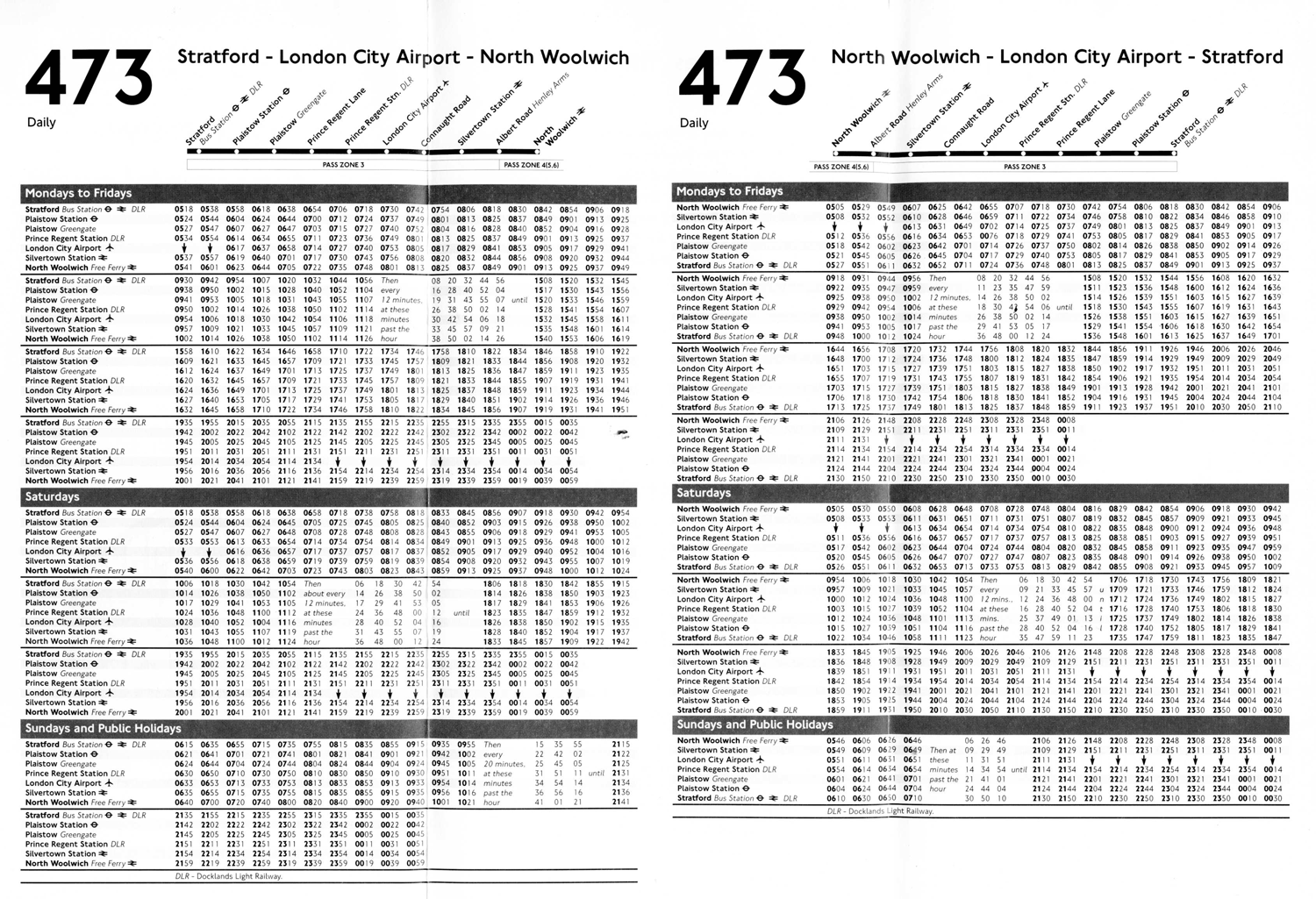 London Bus Route 473