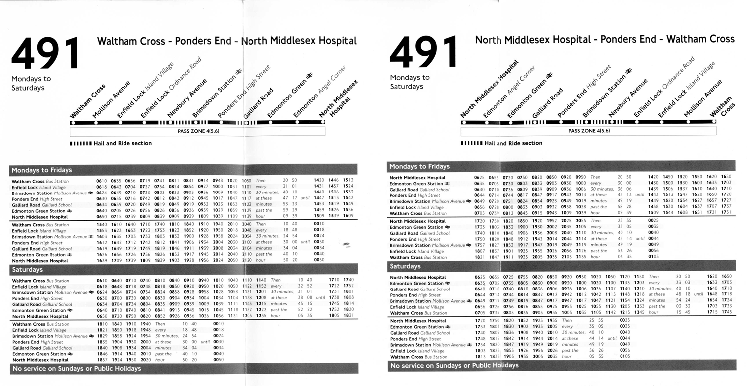 London Bus Route 491