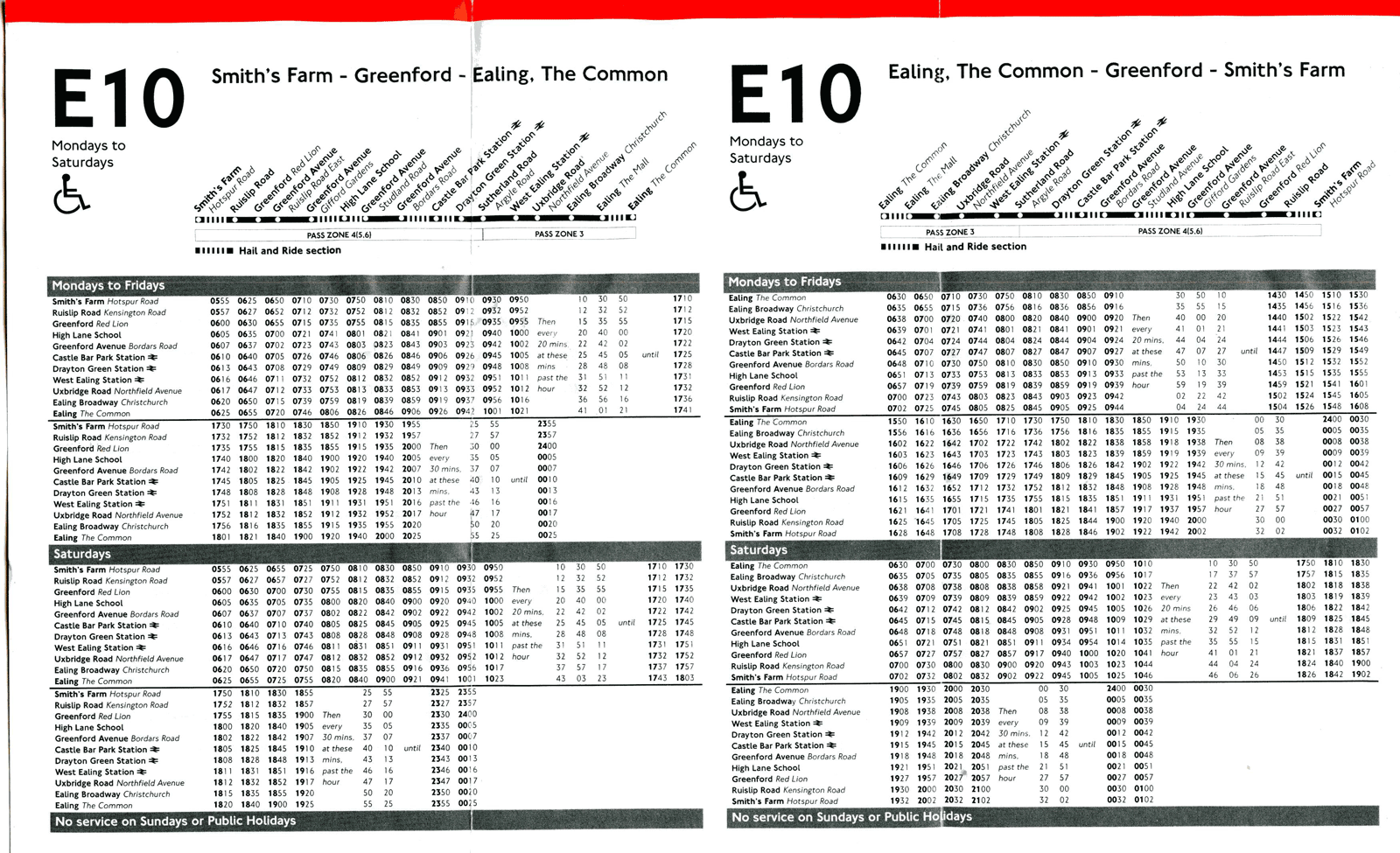 London Bus Route E10