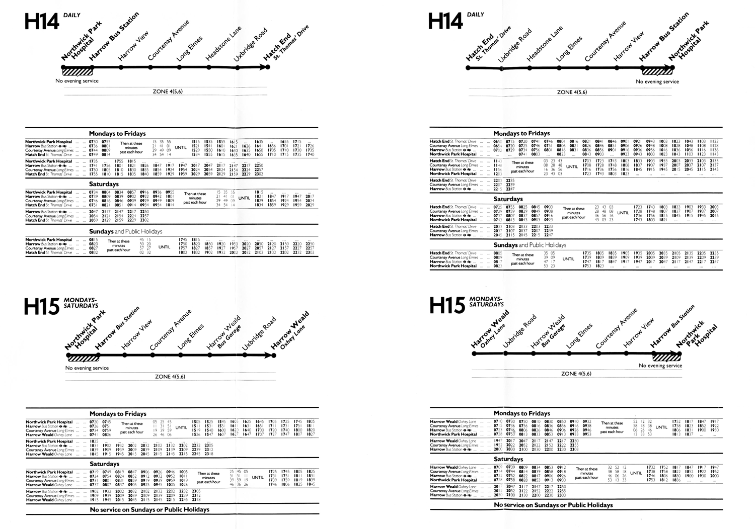 London Bus Route H14