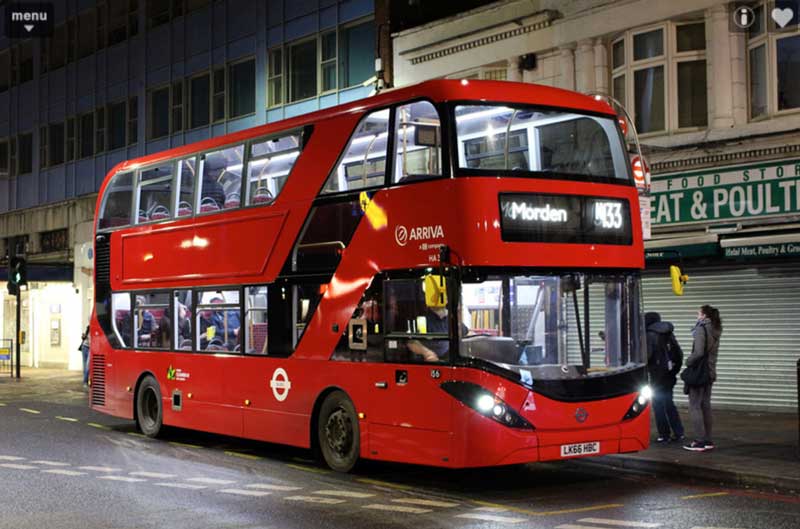 London NIGHT Bus Route 133