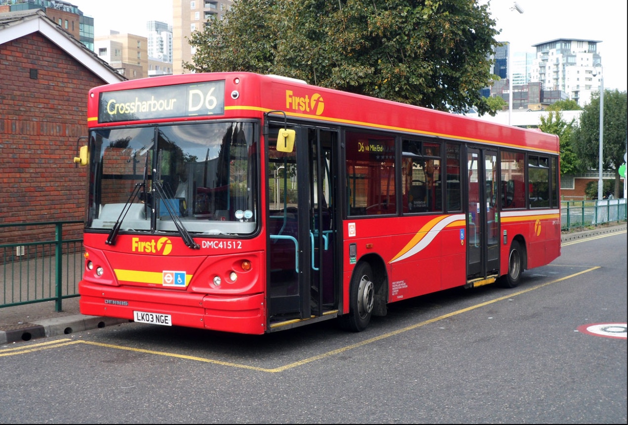 London Bus Route D6 - Flowers on the Bus or Next Day Flower Delivery
