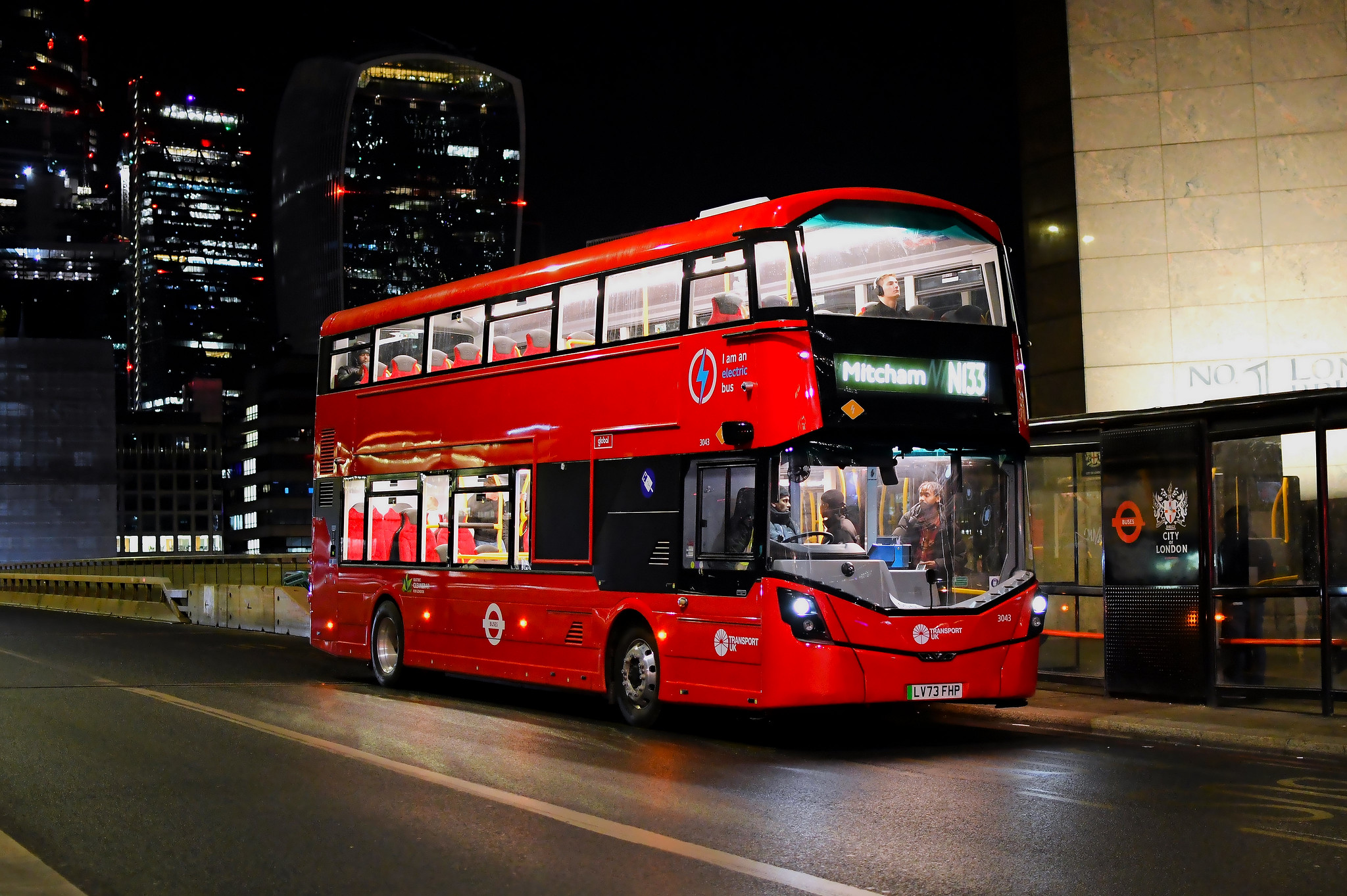 London NIGHT Bus Route 133