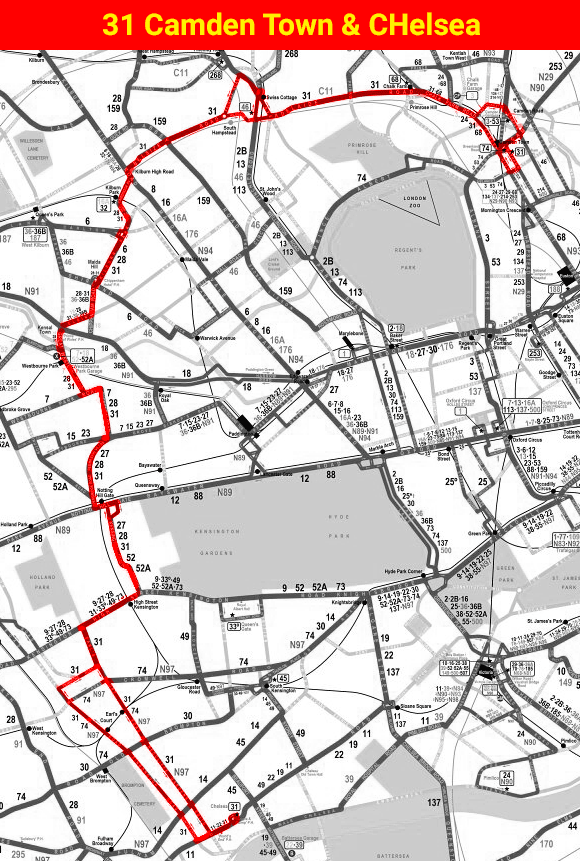 London Bus Route 31
