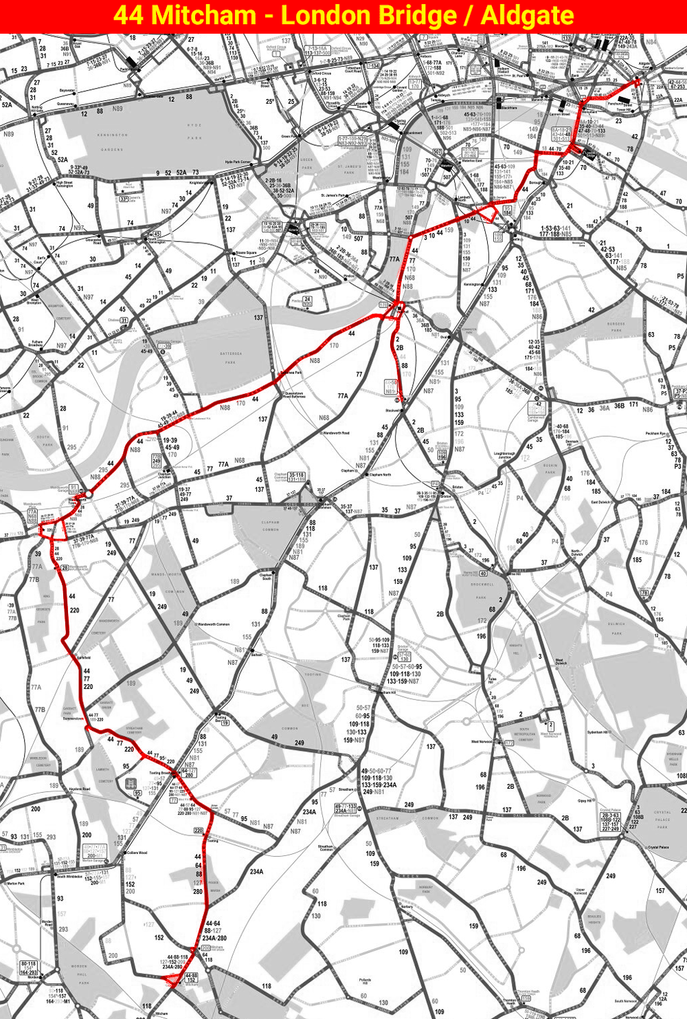 London Bus Route 44