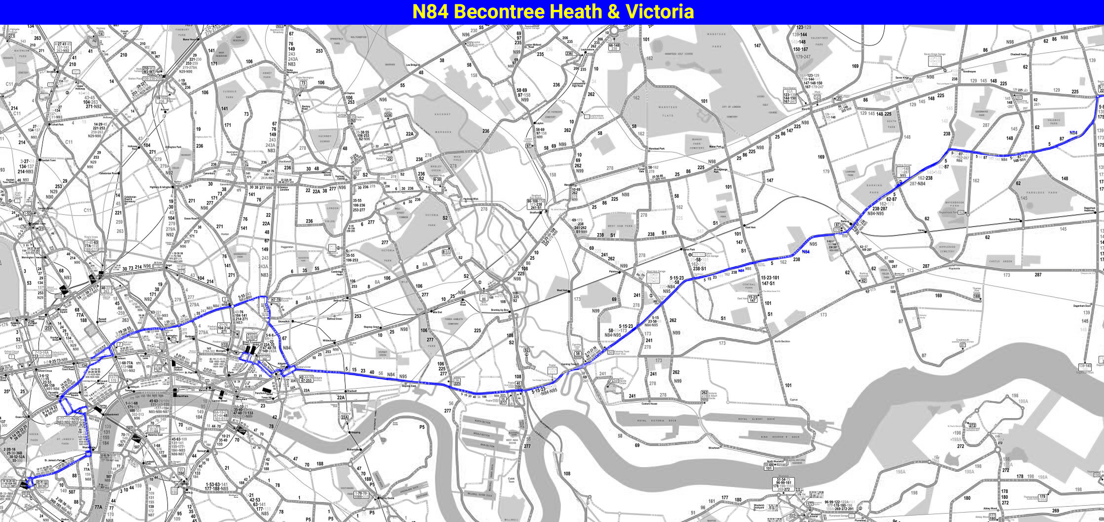London Bus Route N84