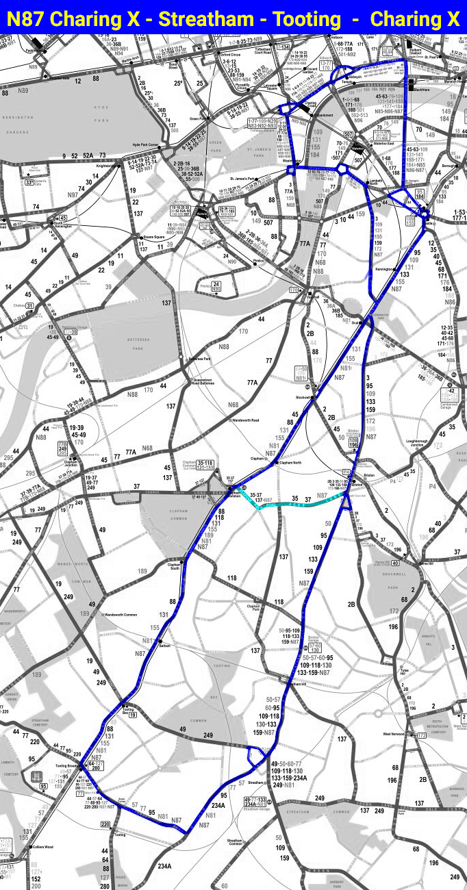 London Bus Route N87