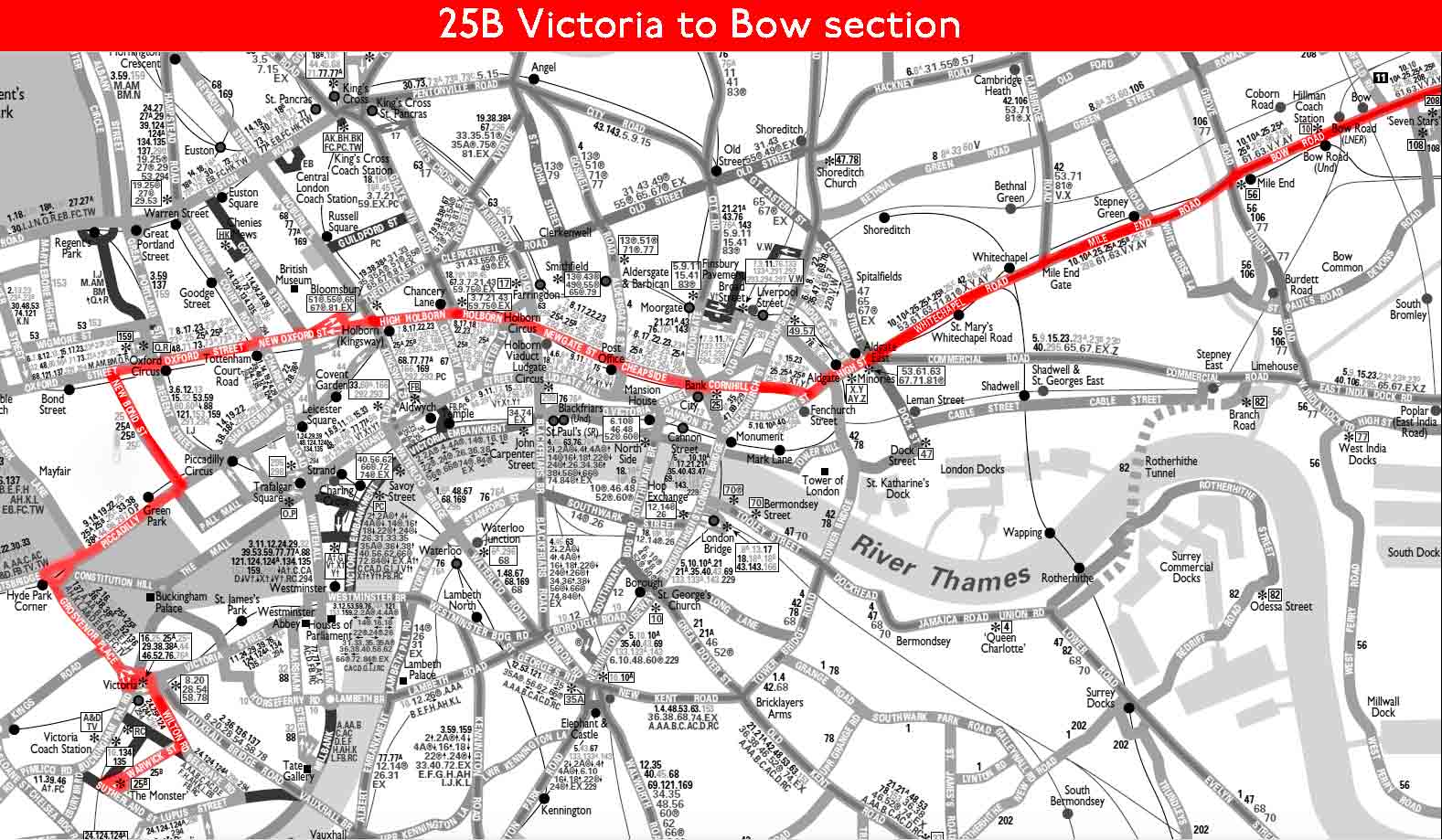 London Bus Route 25B