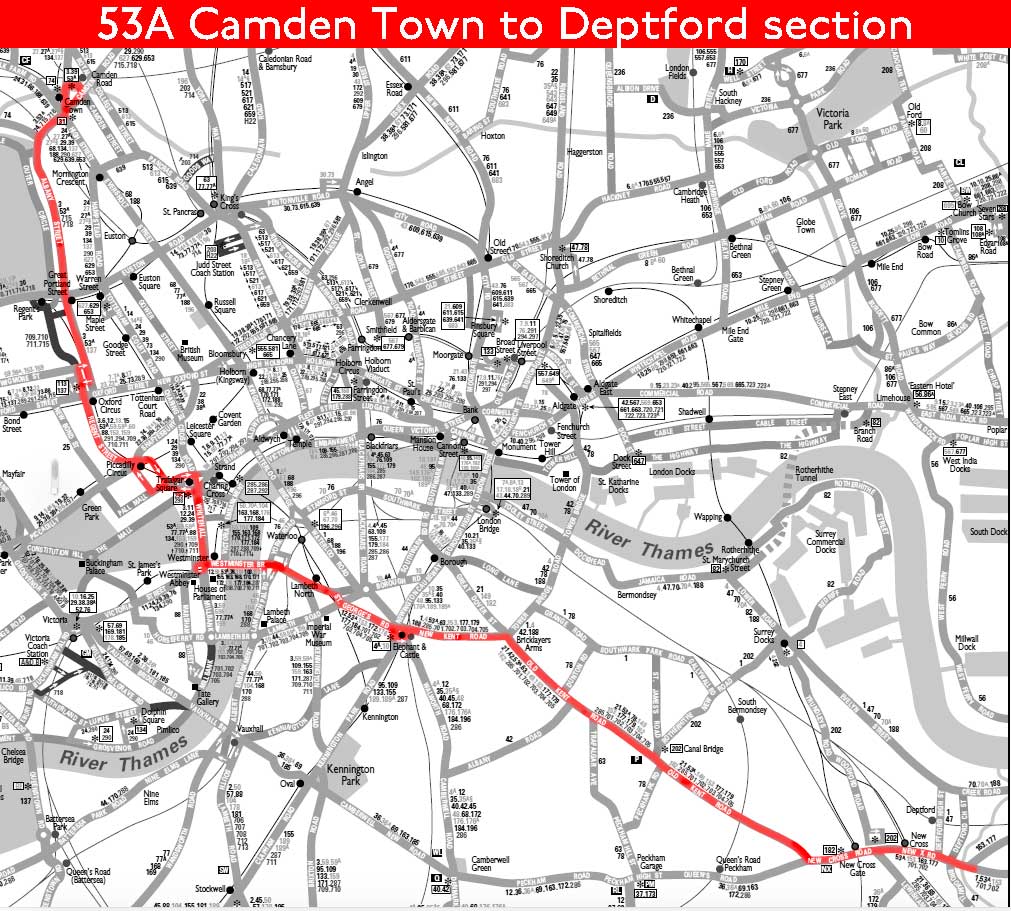 London Bus Route 53A
