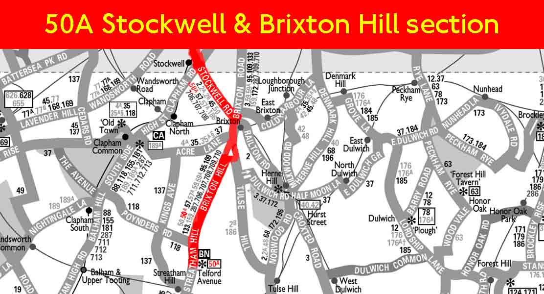 London Bus Route 50A