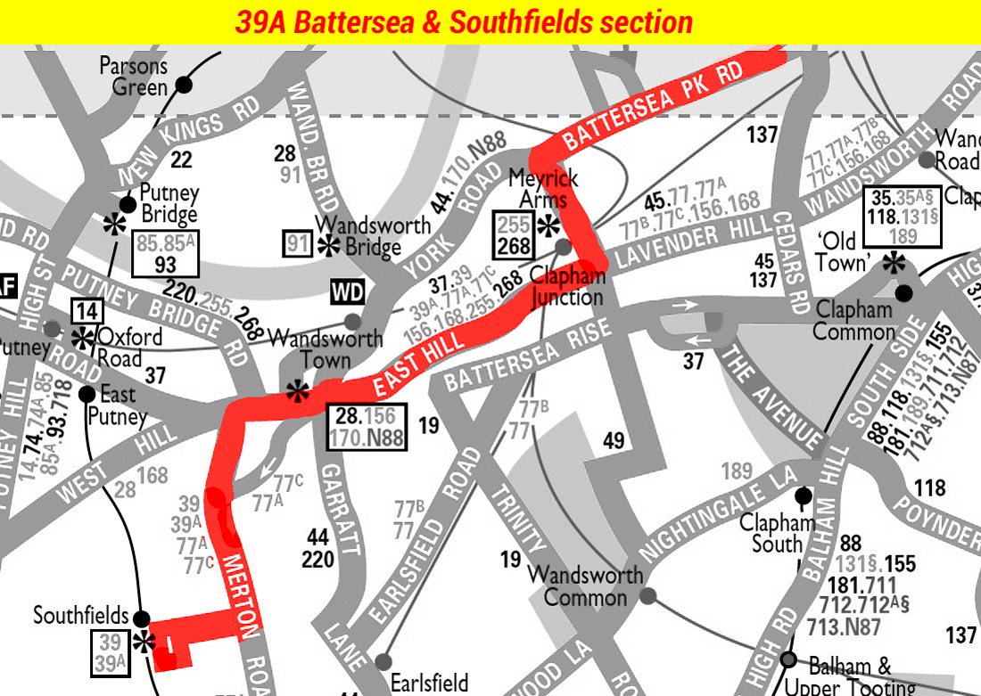 London Bus Route 39A