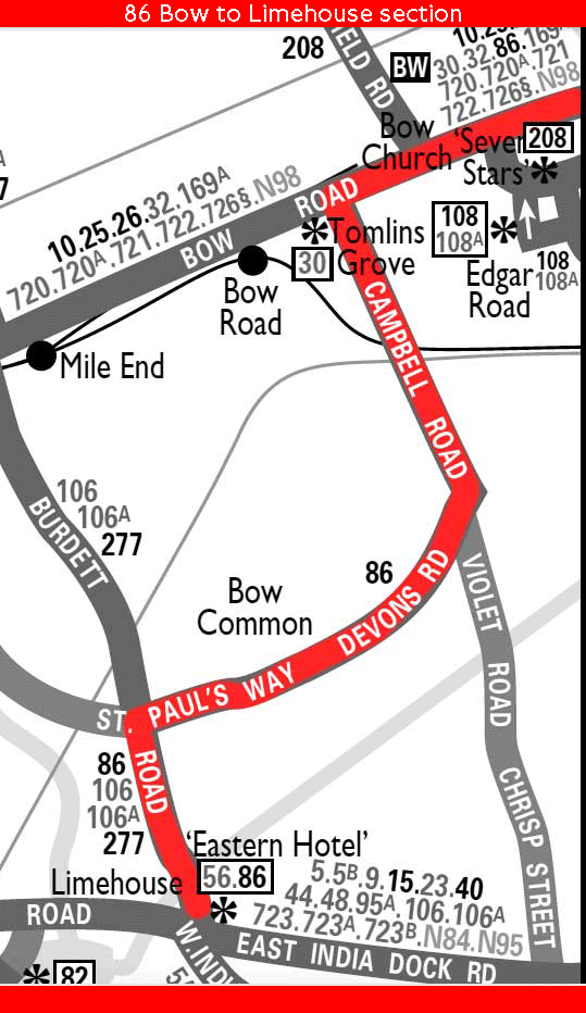 London Bus Route 86