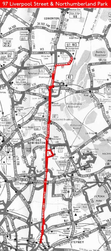 London Bus Route 97