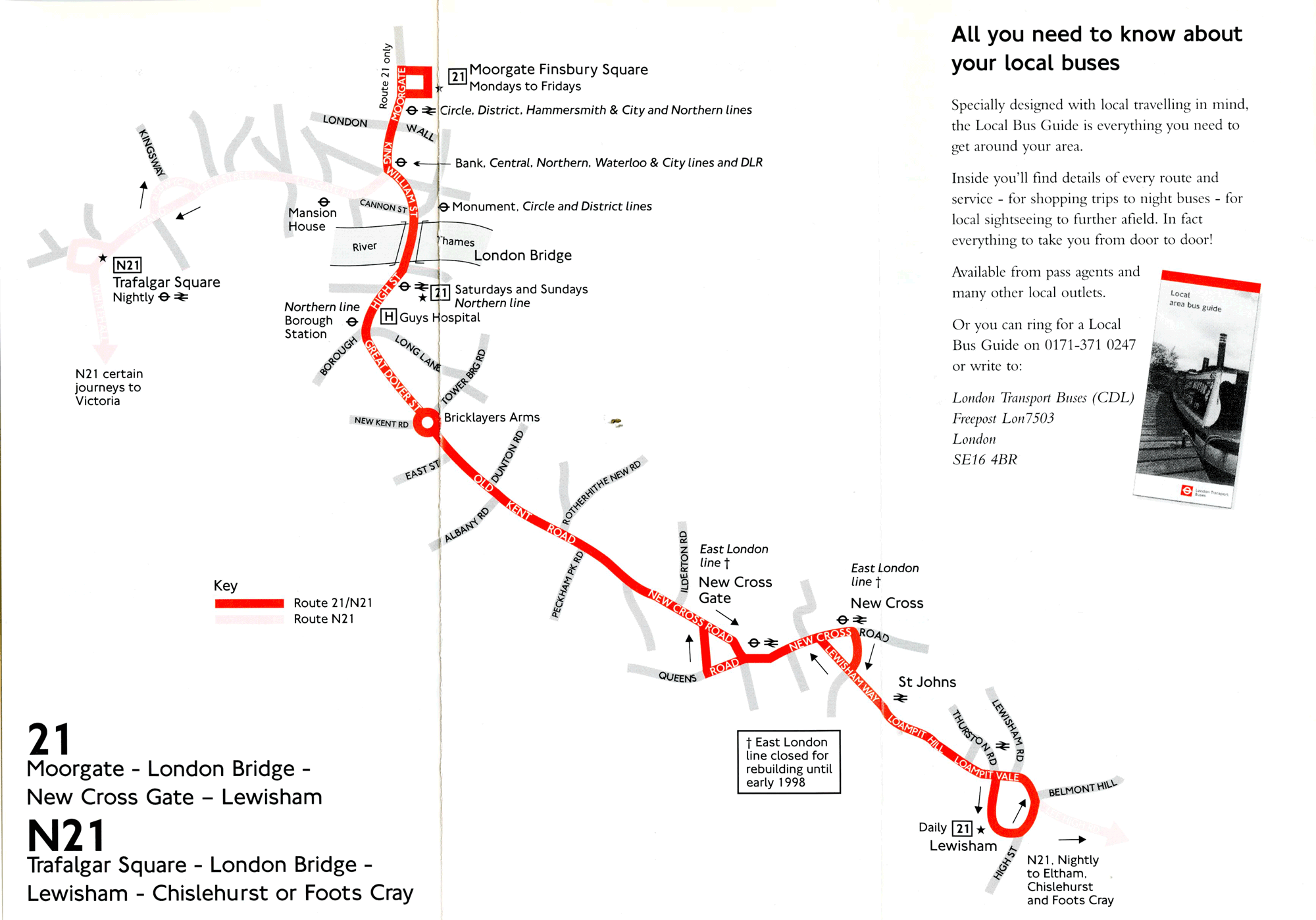 London Night Bus Route N21