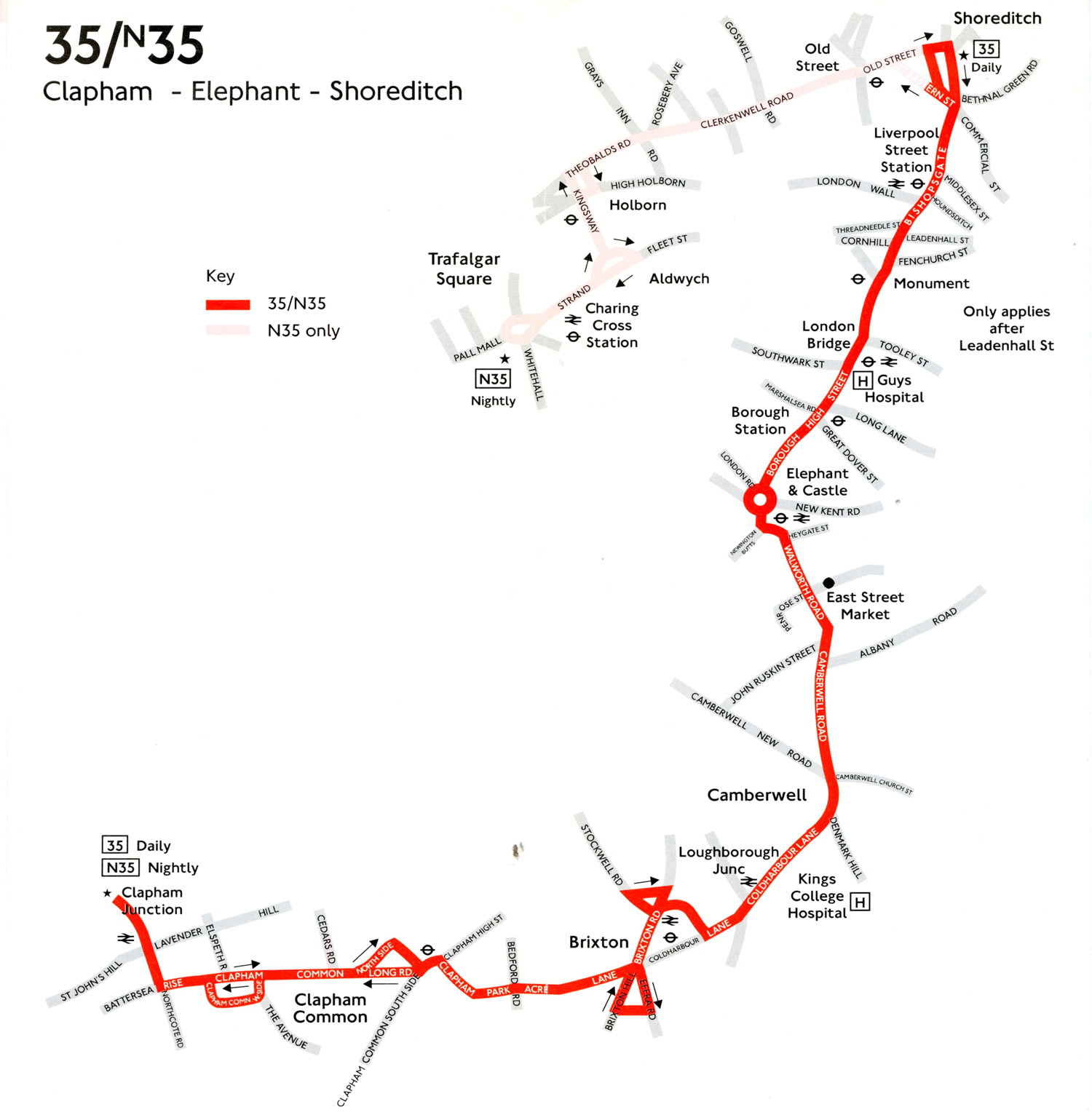 London Bus Route N35