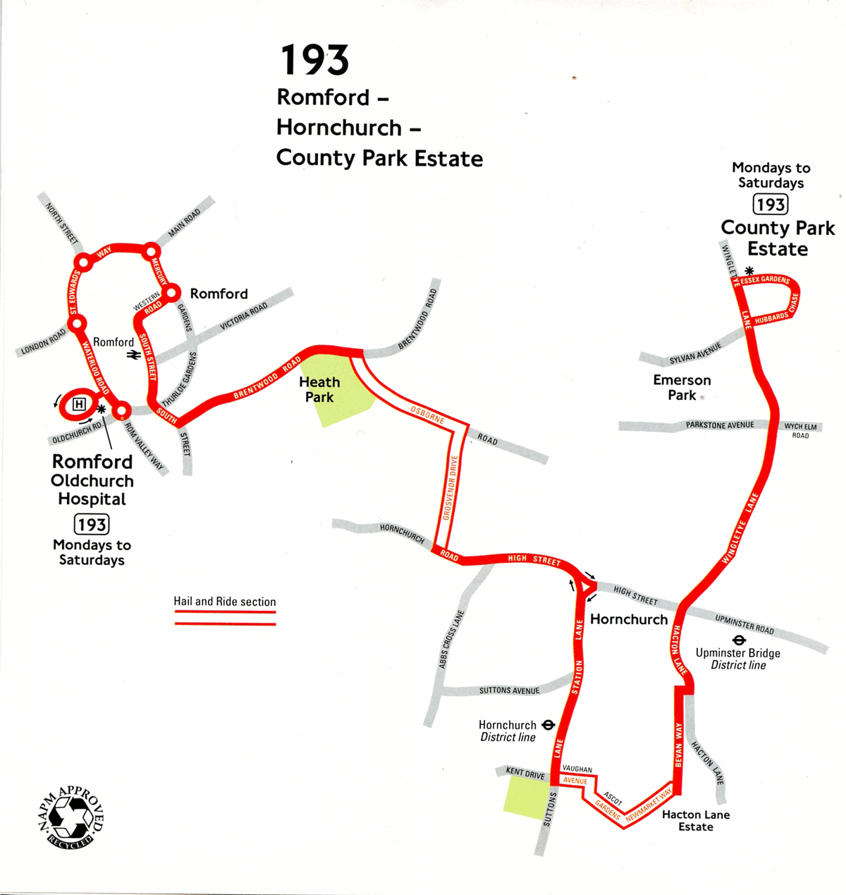 London Bus Route 193