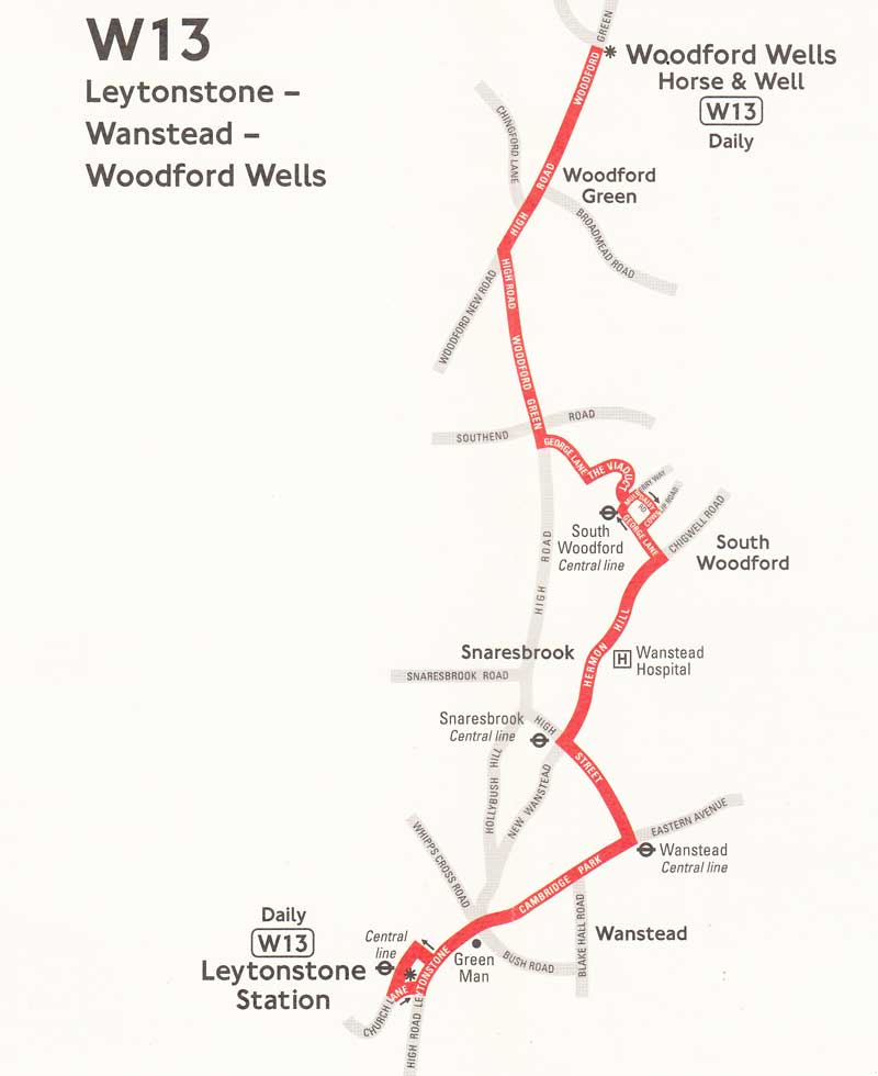 London Bus Route W13
