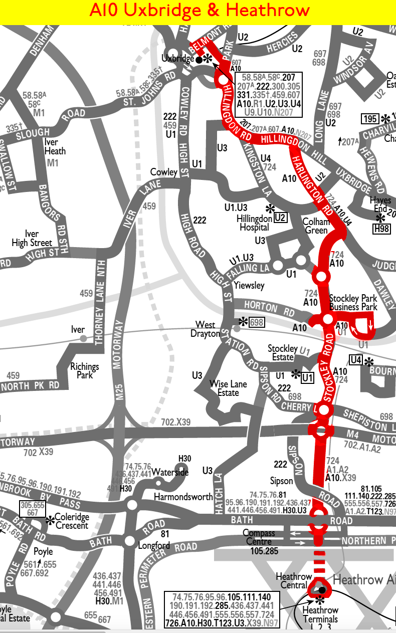 London Bus Route. A10
