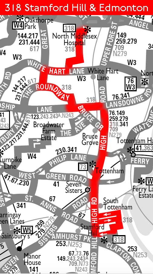 London Bus Route 318