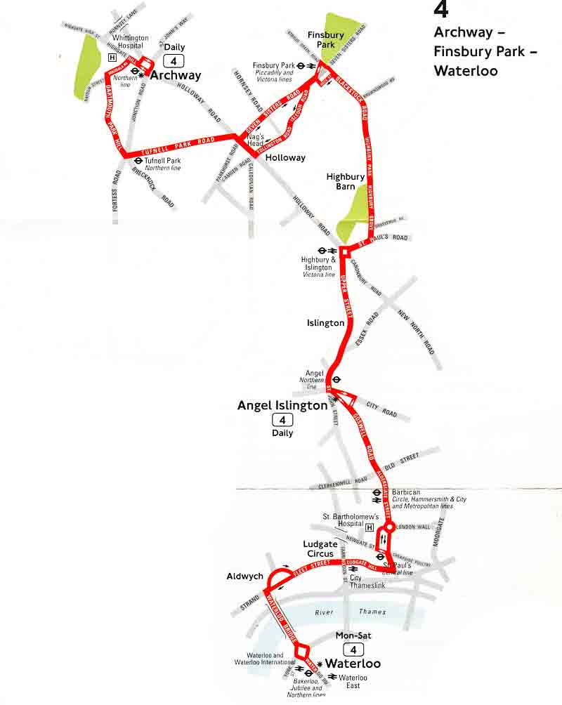 London Bus Route 4