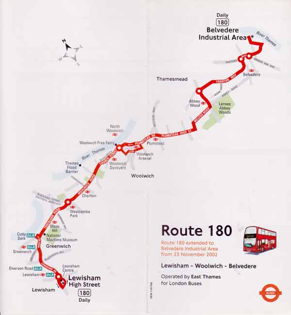 London Bus Route 180 London Bus Route 180