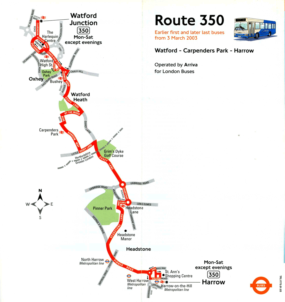 London Bus Route 350