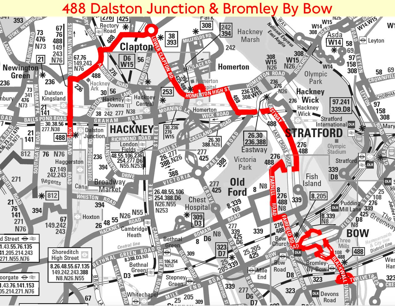 London Bus Route 488