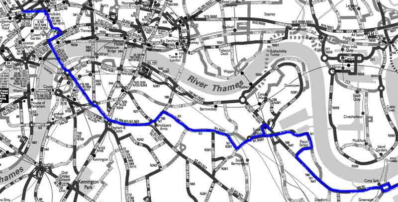 London Bus Route N1