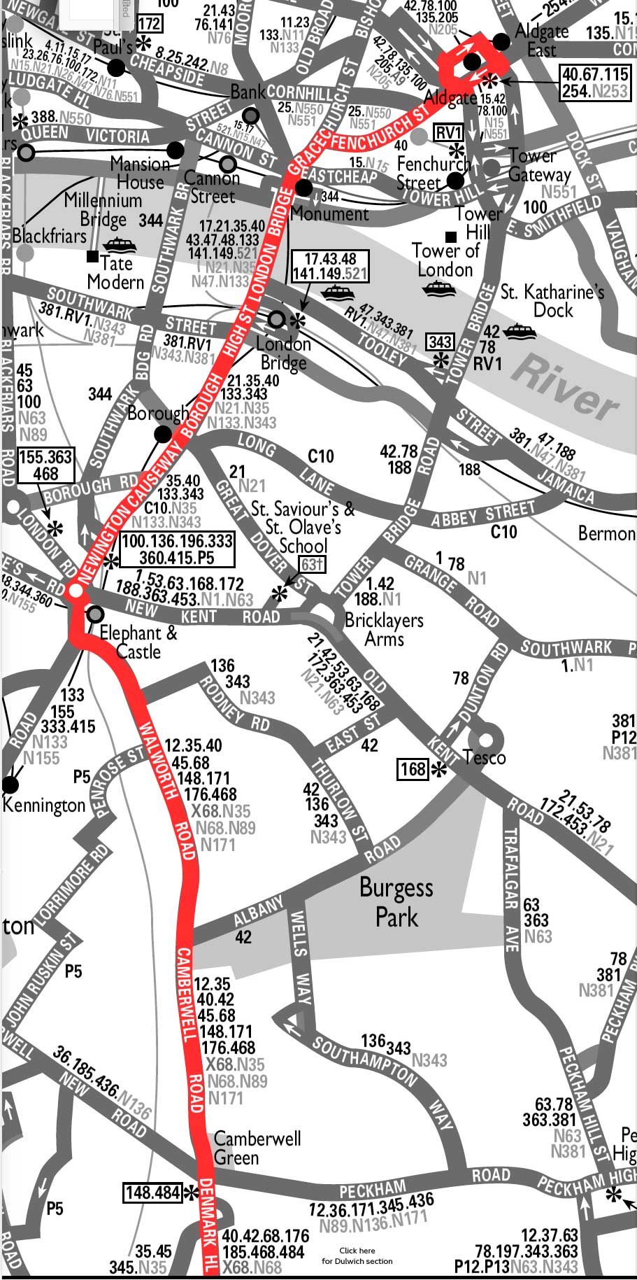 London Bus Route. 40