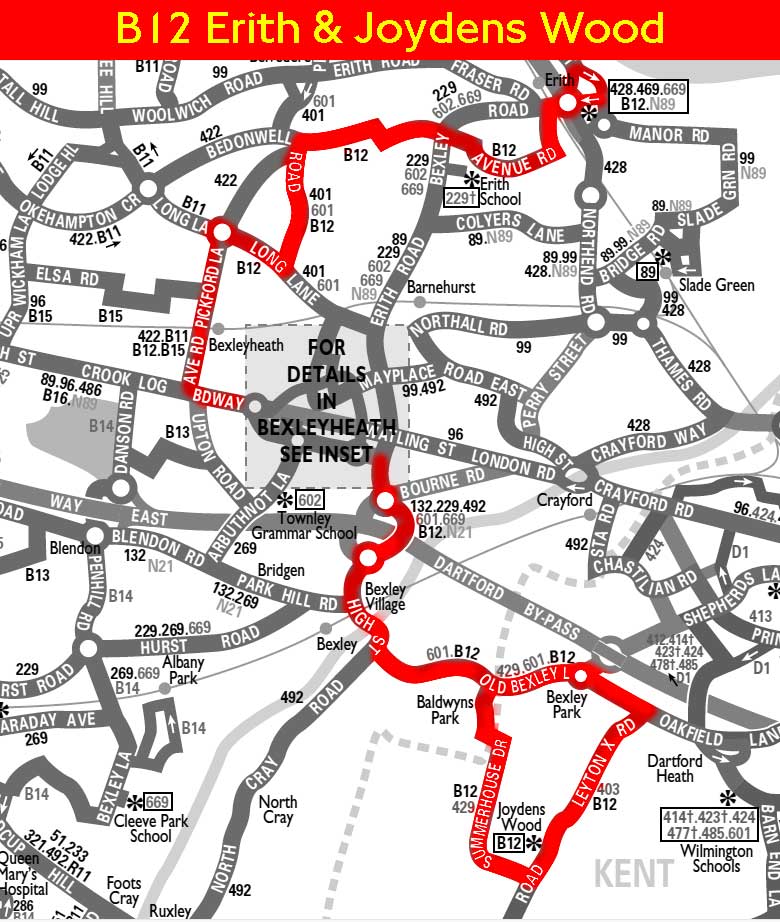 London Bus Route B12 London Bus Route B12