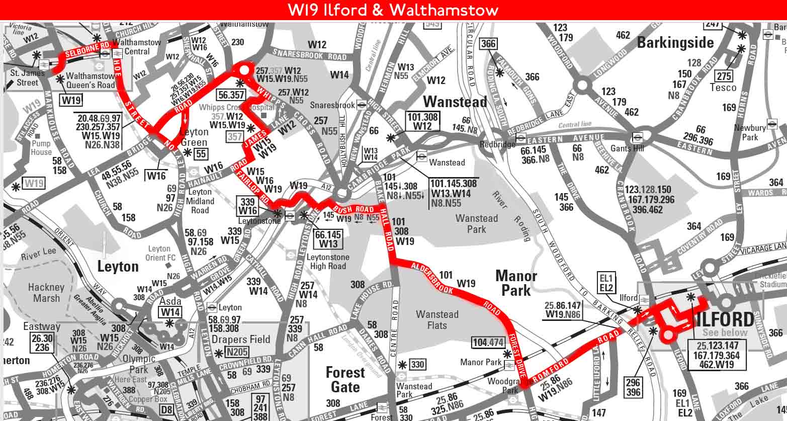London Bus Route W19