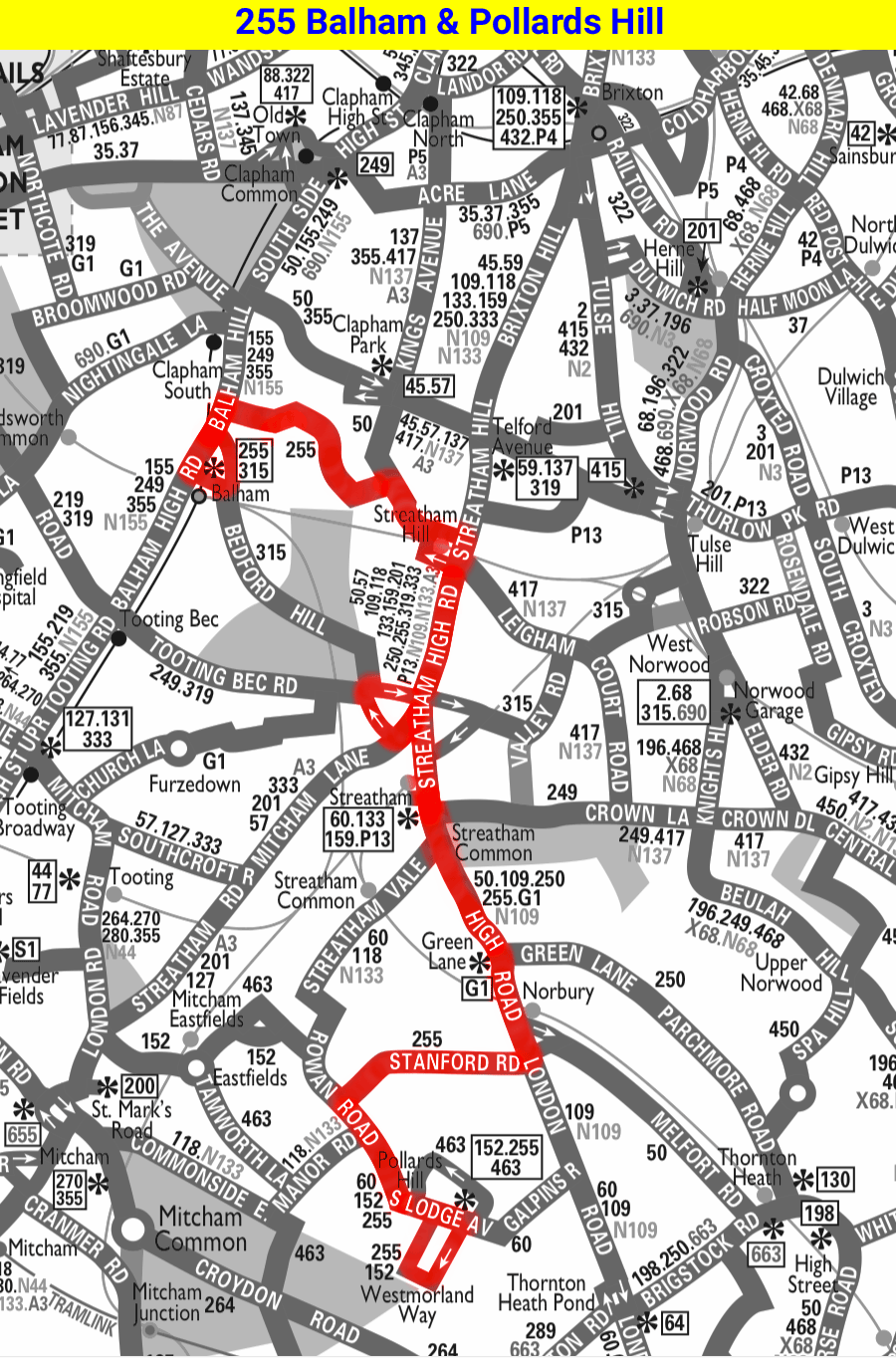 London Bus Route 255 v7