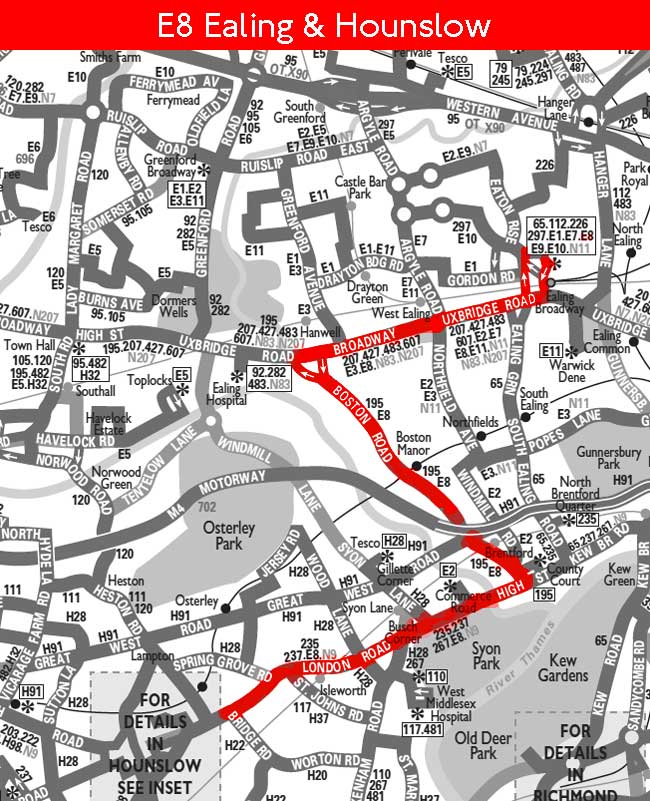 London Bus Route E8
