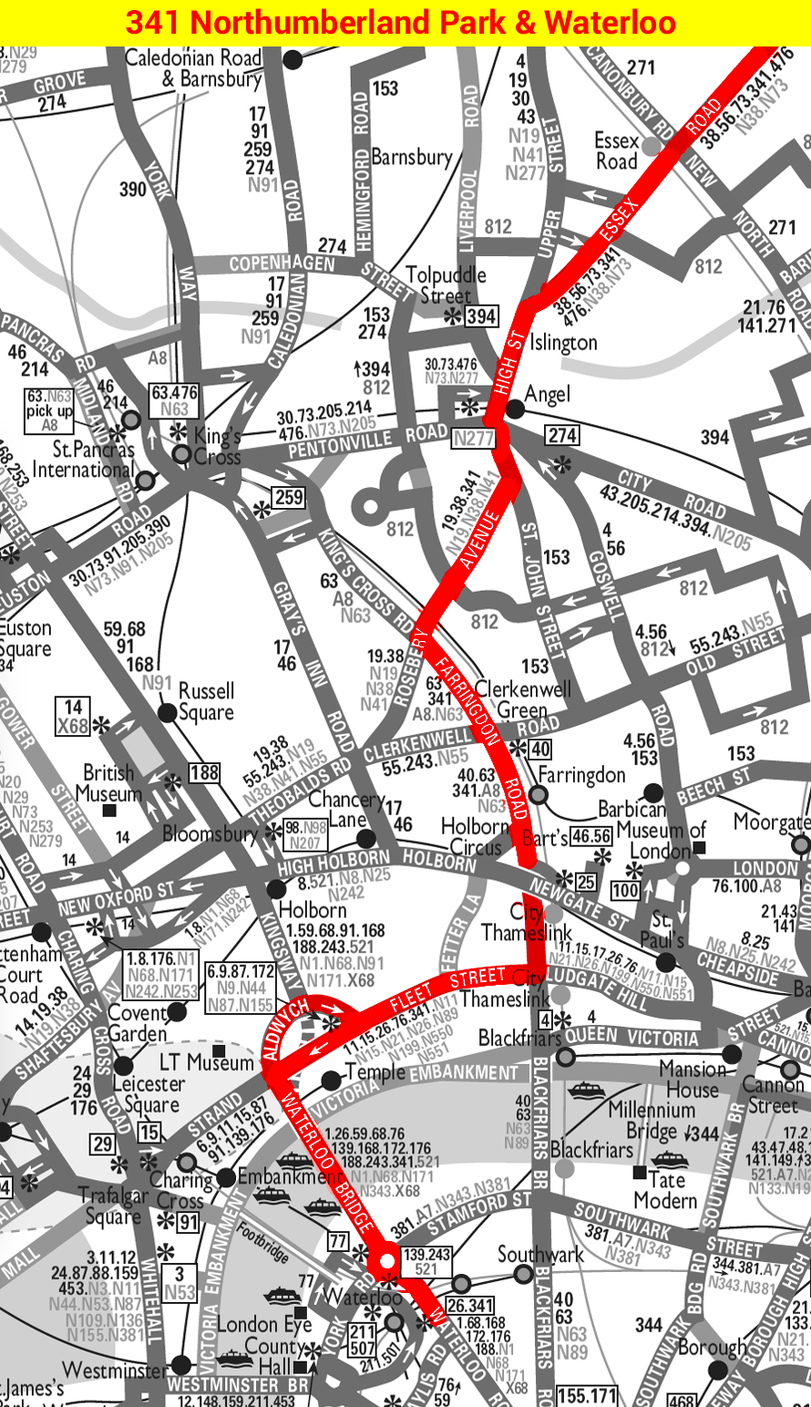 London Bus Route 341 London Bus Route 341