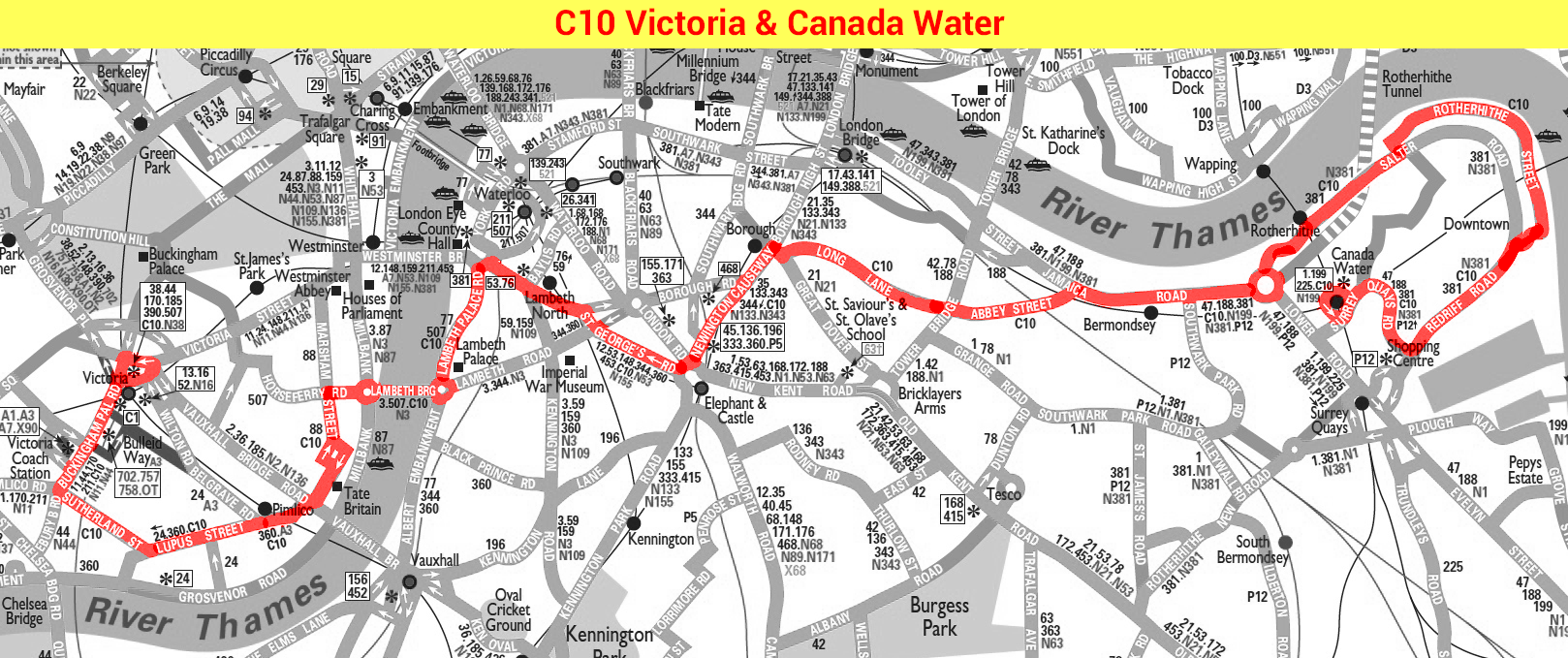 London Bus Route C10