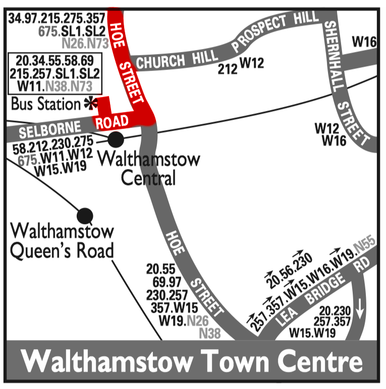 London Bus Route Superloop SL2